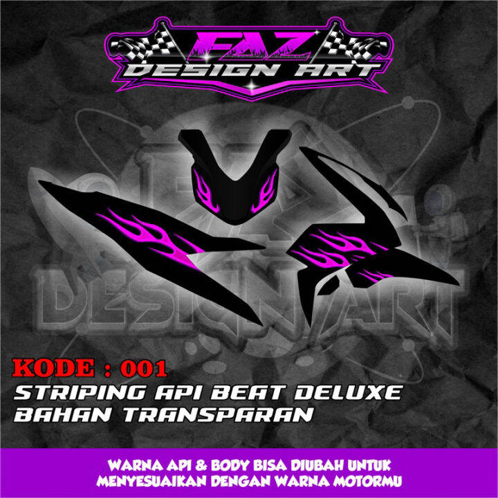 STRIPING API TRANSPARAN BEAT DELUXE | Lazada Indonesia