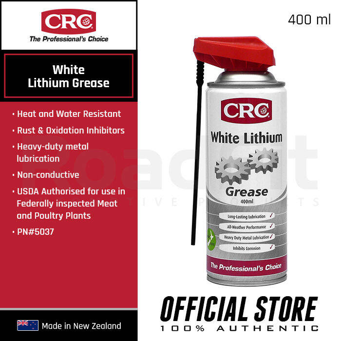 CRC General Multi-Purpose White Lithium Grease 400ml, 1 Spray Can PN ...
