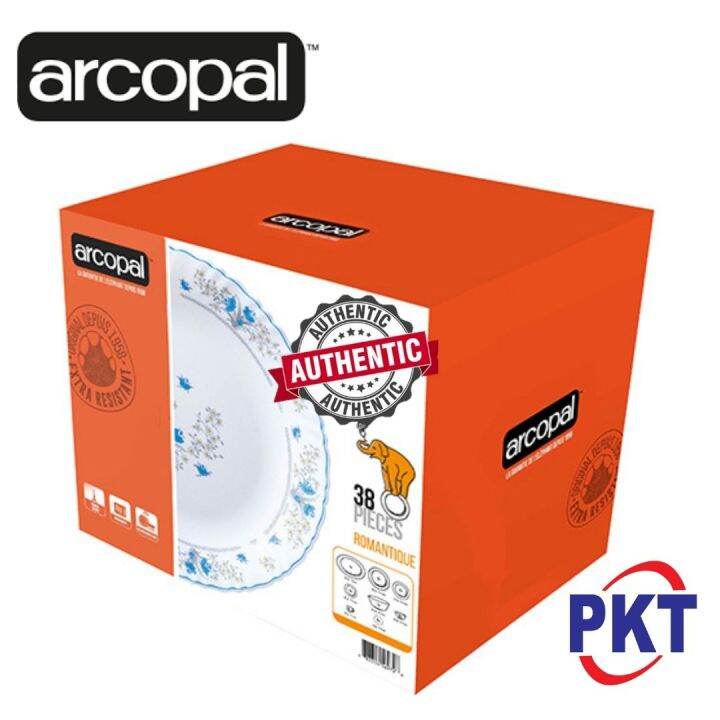 38PC ARCOPAL DINNER SET ROMANTIQUE / LUMINARC | Lazada