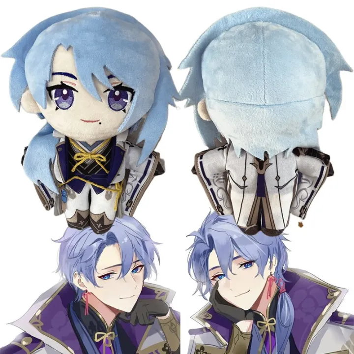 Anime Genshin Impact Kamisato Ayato Plush Doll Pillow Toy Game Cosplay ...