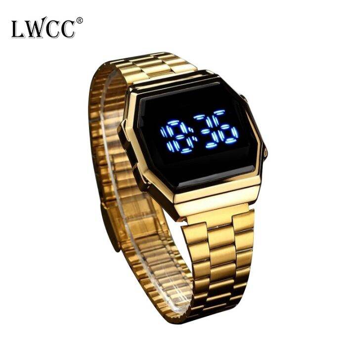 digital LWCC 8086 Touch Screen Unisex Digital Watch Stainless Steel ...