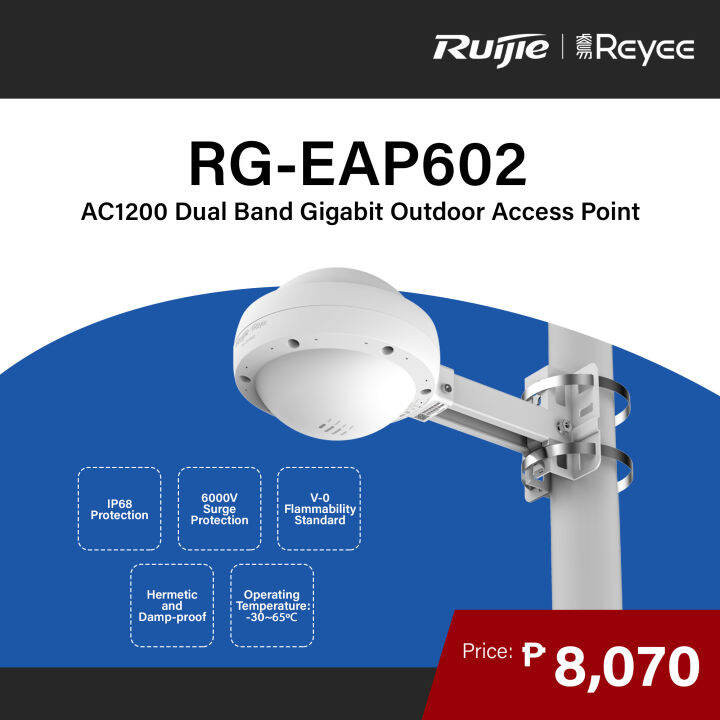 WOW Ruijie RG-EAP602 AC1200 Dual Band Gigabit Outdoor Access Point ...