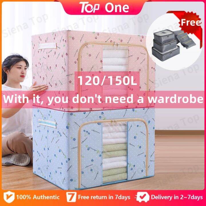 Hot sale ☃Sienna 100L Storage Box Durabox Folding Clothes Organizer ...