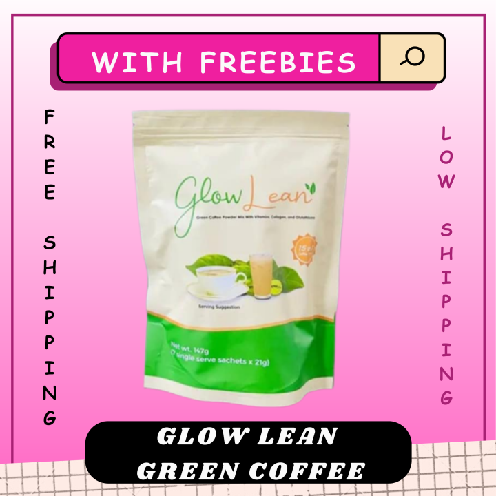 【With FREEBIES】 Glow Lean Slimming Coffee 7 sachet in a Pack | Lazada PH