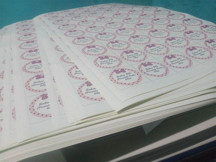 (Isi 2000 Pcs) Cetak sticker chromo - cetak sticker logo sendiri - logo ...