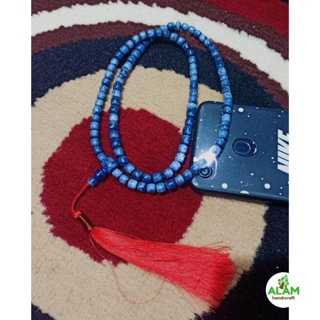 Tasbih Muslim Koral Biru / Tasbih Batu Laut Corak ALAM422 | Lazada ...