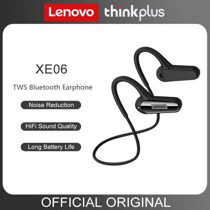Lenovo XE06การนำอากาศหูฟังบลูทูธพร้อมไมโครโฟนไร้สายหูฟังเสียงยกเลิกกีฬา ...