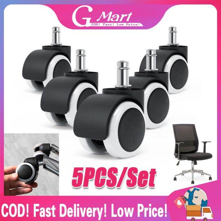⭐【LazTop Seller】Polyurethane Universal Office Chair Casters Swivel Mute ...