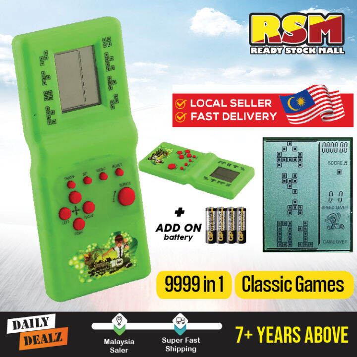 9999 in 1 Tetris Brick Games Classic Retro Nostalgic Multigame Station ...