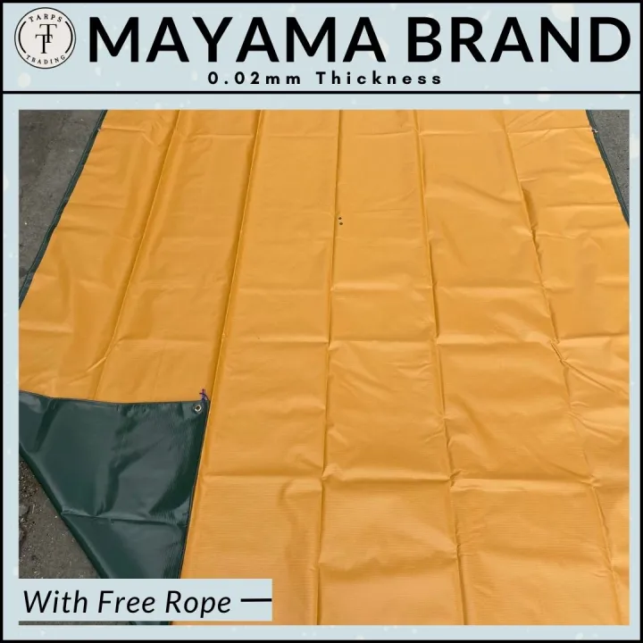 MAY FREE ROPE! 8x10FT Original Mayama Brand 100% Waterproof Trapal Lona ...