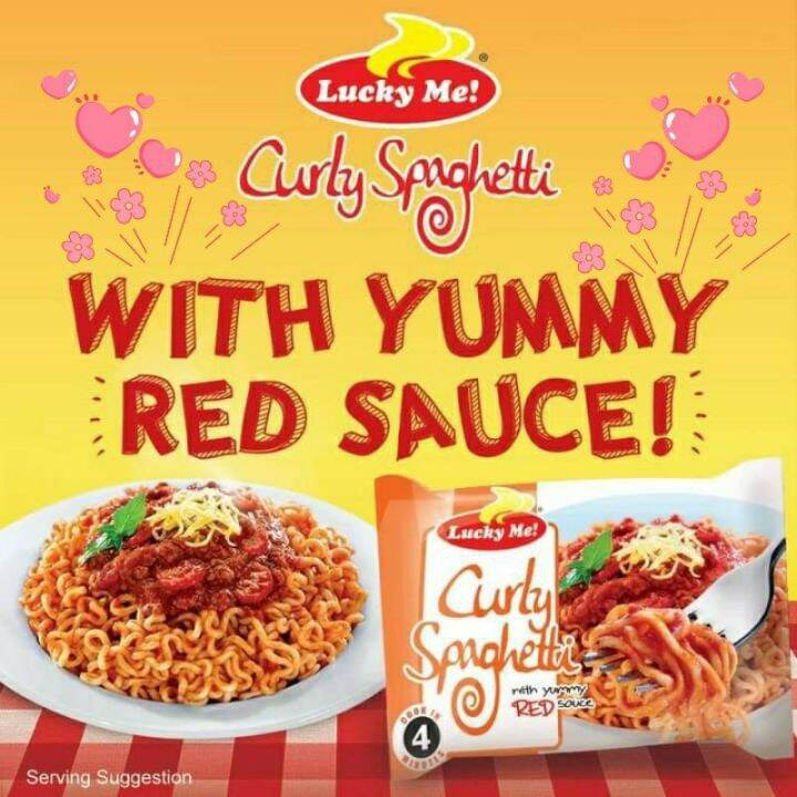 xfjLucky Me Curly Spaghetti 70 grams NEW PACKAGING | Lazada PH