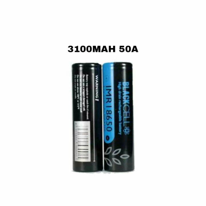 Battery BlackCell 18650 3100Mah 50A Authentic Batre Black Cell 18650 ...