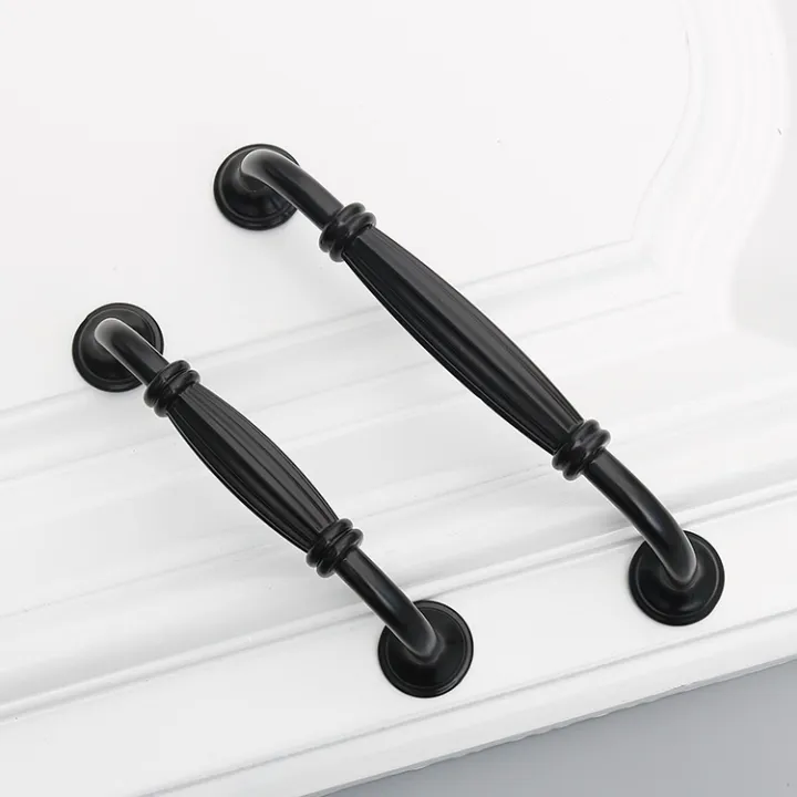 Handle lemari Handle Hitam Tarikan Laci Minimalis Modern Bulat Gagang ...