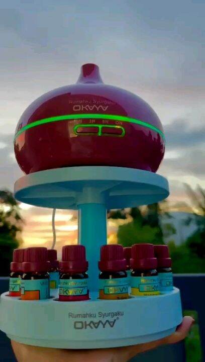 OKAYA DIFFUSER SET ESSENTIAL OIL PREMIUM STARTER KIT 100% ORIGINAL HQ ...