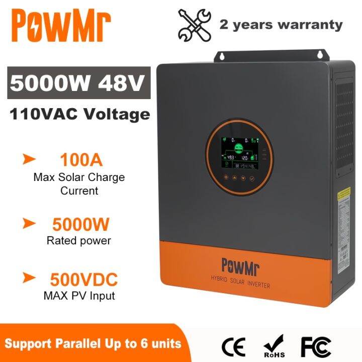 5KW with WIFI 5KW with WIFI 110-120V Powmr Split Phase Inverter 110V ...