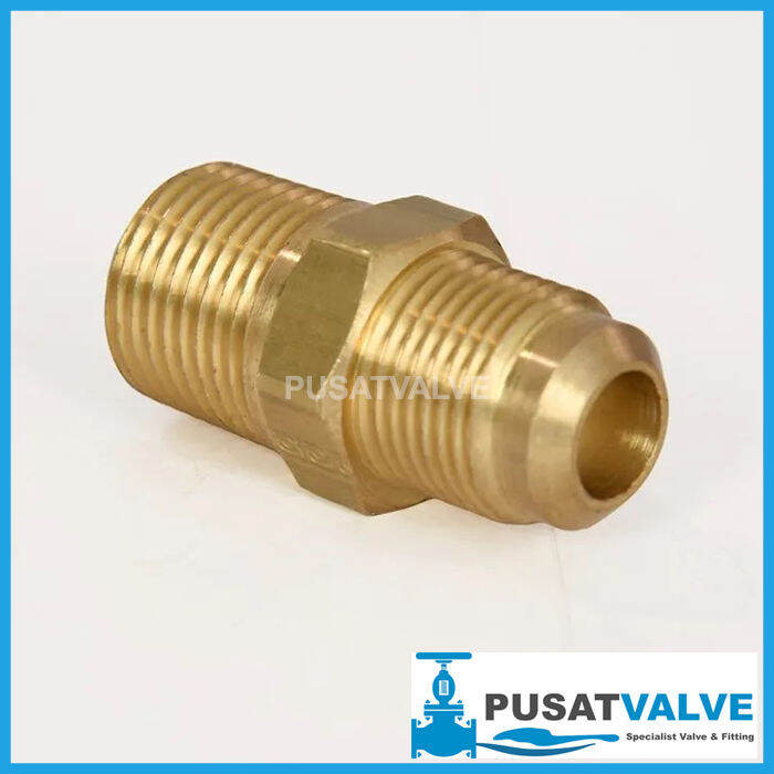 1 1/4" DOUBLE NIPPLE / NEPEL HYDRAULIC NPT x JIC | Lazada Indonesia