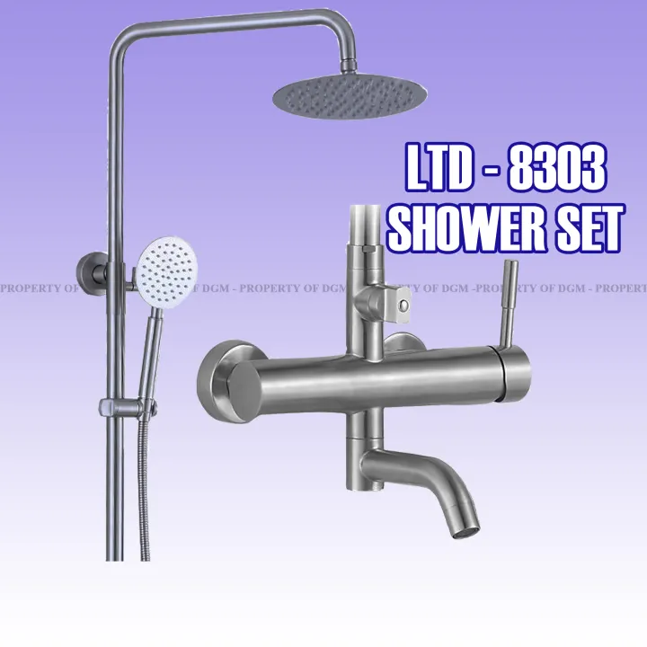 SUS 304 Stainless Shower Set Mixer Faucet Matte Design (LT-8303 ...