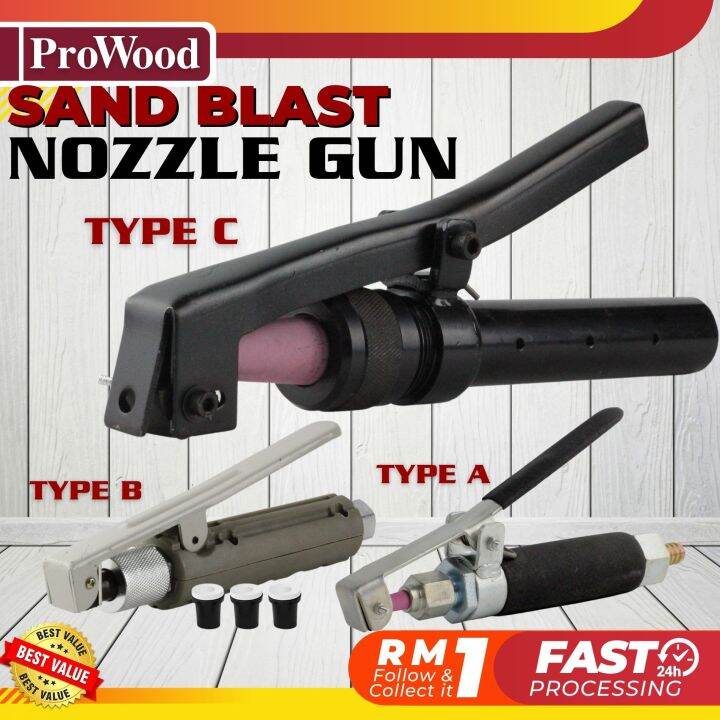 Abrasive Sand Blast Nozzle Gun Valve Kit Blaster Blasting Machine ...