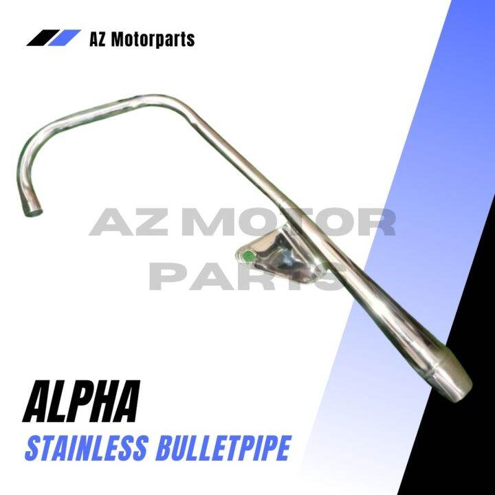 [100 Original] Stainless Bullet Pipe for TMX ALPHA/ RUSI 125/TC125 ...