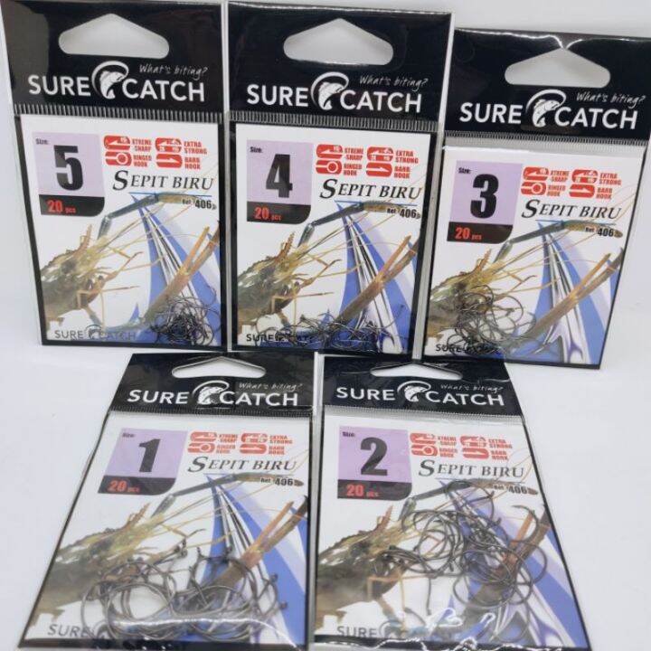 Surecatch 406 prawn hook mata kail surecatch hook | Lazada