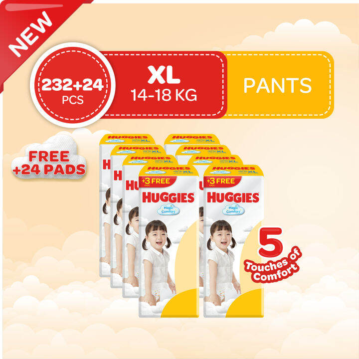 Huggies Magic Comfort Pants XL - 32 pcs x 8 packs (256 pcs) | Lazada PH