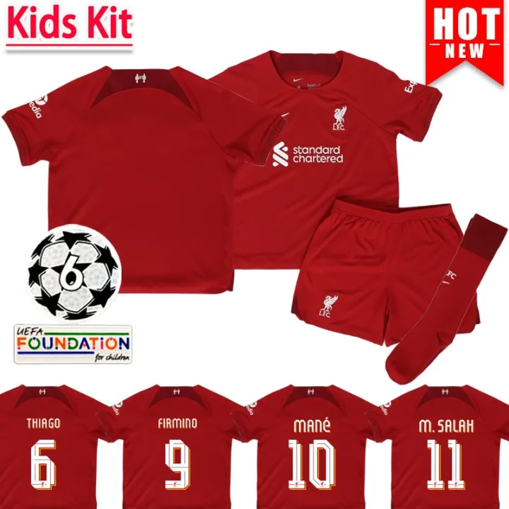 Liverpool Kids Suit With Socks Soccer Jersey 2022 2023 Home Football ...
