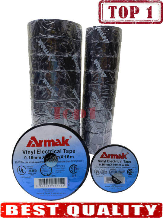10pieces Armak Vinyl Electrical Tape 4M 16M Original | Lazada PH