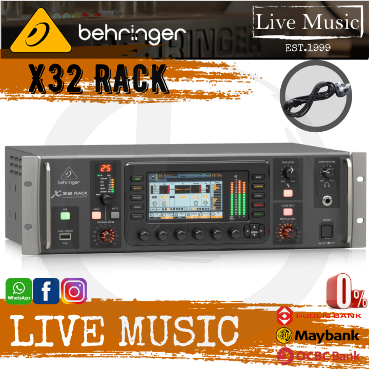 Behringer X32 RACK 40-channel Rackmount Digital Mixer ( X32RACK / X-32 ...