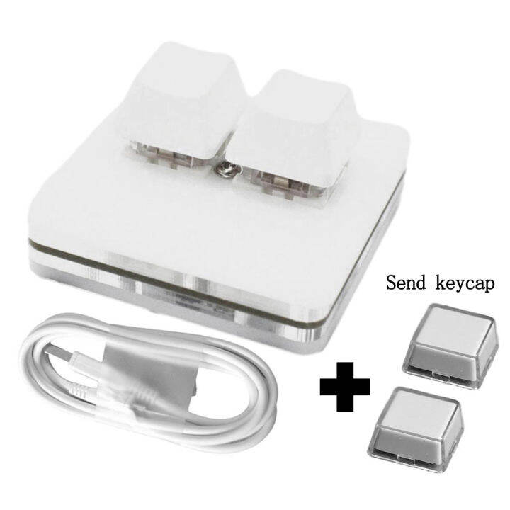Customize Mini Keypad 2 Keys Copy and Paste Audio Shortcut Mechanical Keyboard Gaming USB ...