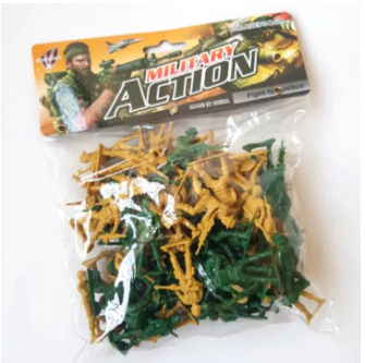 🔥READY STOCK🔥 100 pcs Military Playset Plastic Toy Soldiers Army Men ...