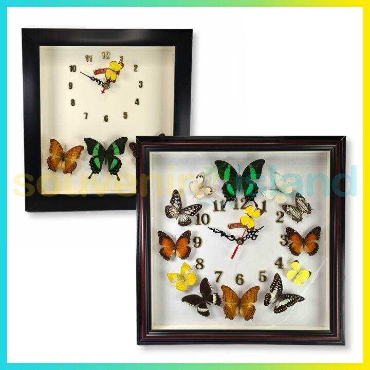 ♢REAL Butterfly Wall Clock (Square Rectangle Design) Philippine ...
