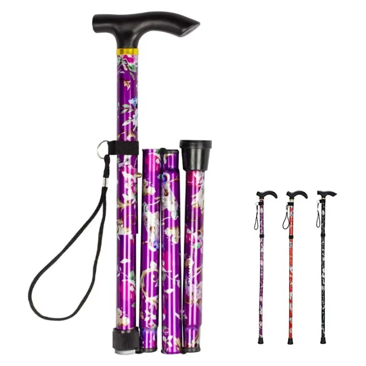 Lightweight Foldable Walking Sticks For Elderly Women Men Telescopic ...