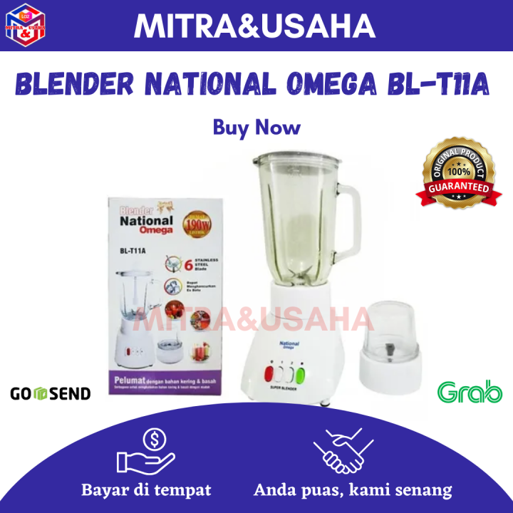 BLENDER NATIONAL OMEGA BL-T11A BLENDER 2 IN 1 GARANSI RESMI | Lazada ...