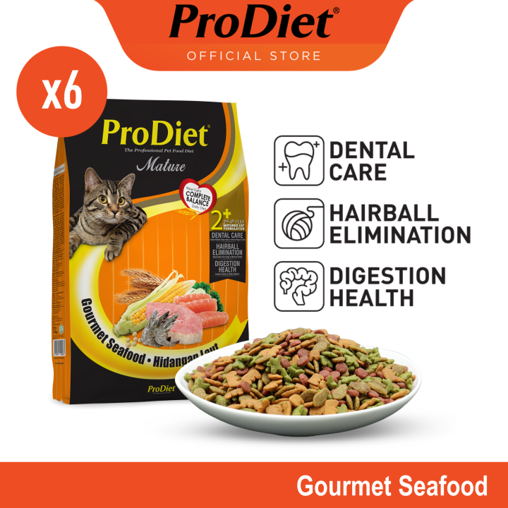 ProDiet 500g Gourmet Seafood Dry Cat Food X 6 Packs | Lazada