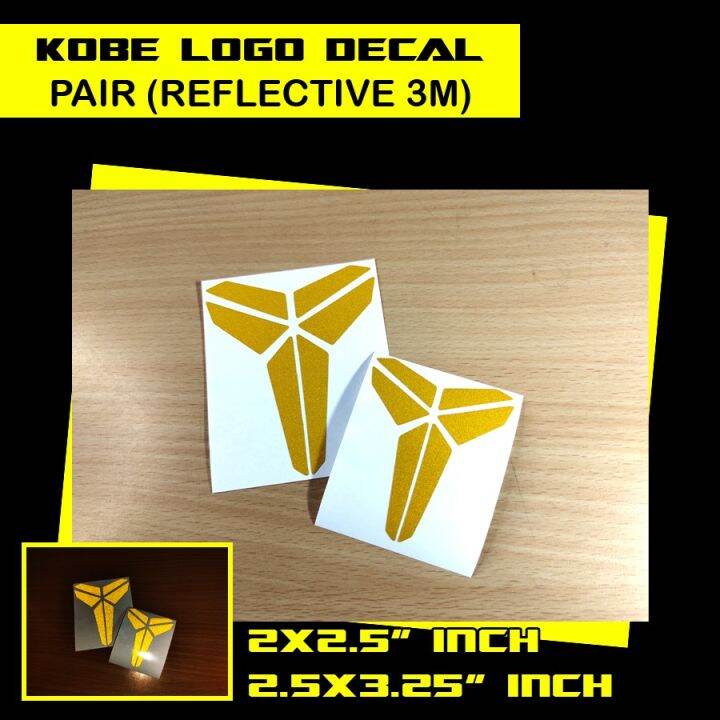 Kobe Black Mamba Logo 3M Reflective Sticker Vinyl Decal Set | Lazada PH