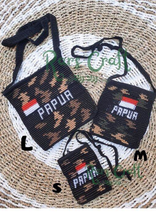 Tas Papua , tas rajut , noken Papua, Tas selempang, Tas selempang papua ...
