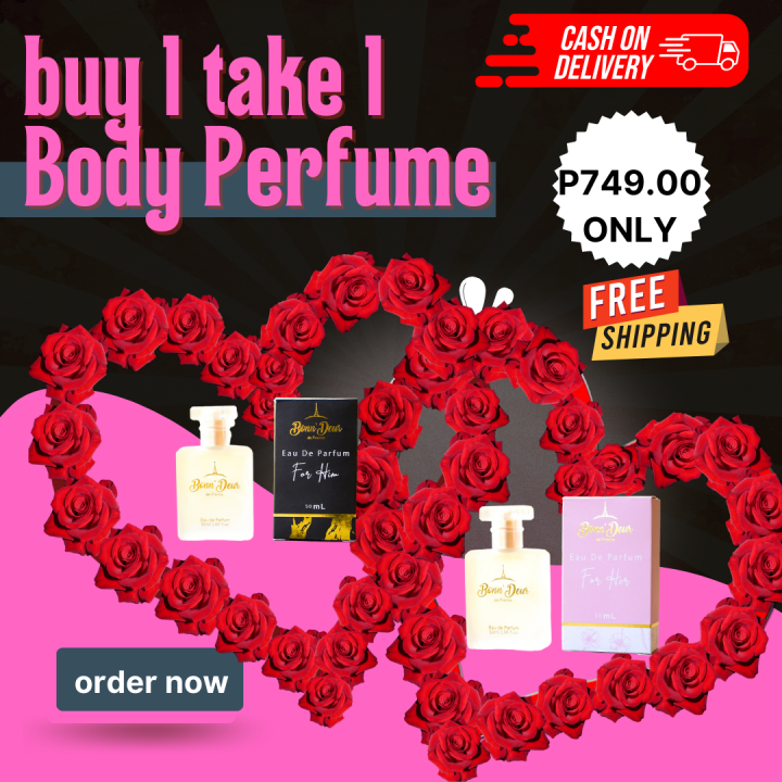 Buy 1 Take 1 Feb Ibig Promo Bonn Deur Body Perfume For Men and Women ...