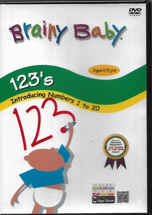 Brainy Baby 123 Introducing Numbers 1 to 20 DVD Infant Development ...