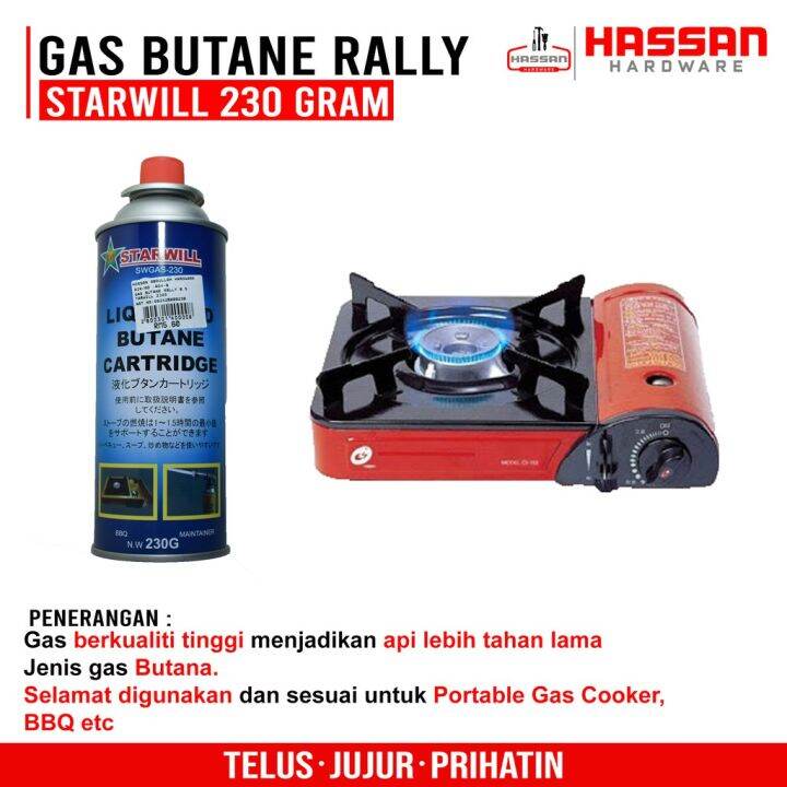 Butane Gas/ Gas Tin / Gas Butane Really Starwill 230 Gram | Lazada