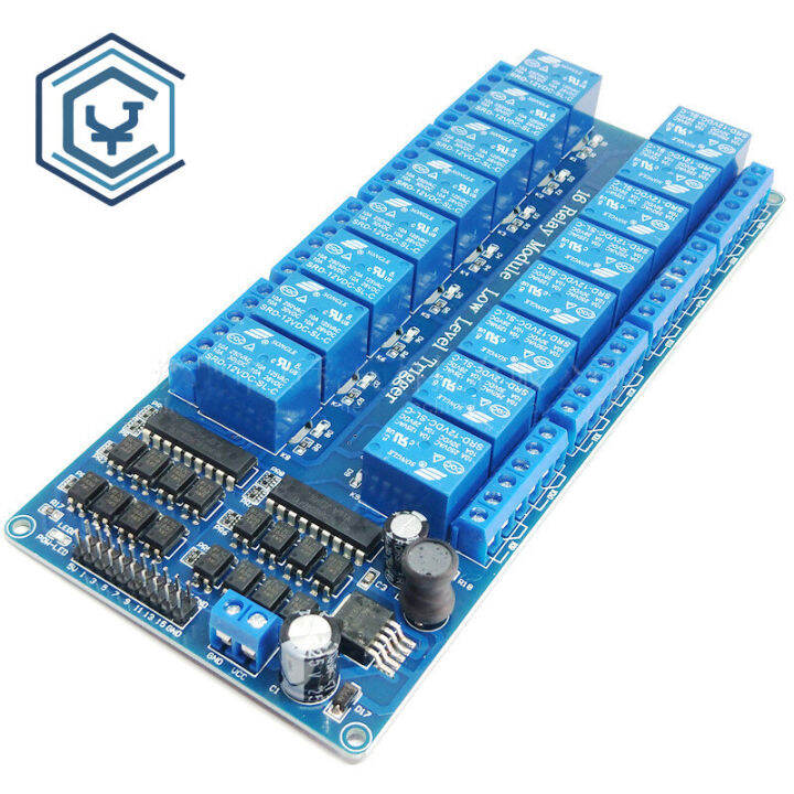 1PCS 16 Channel 5V 12V Relay Module Relay Control Board with ...