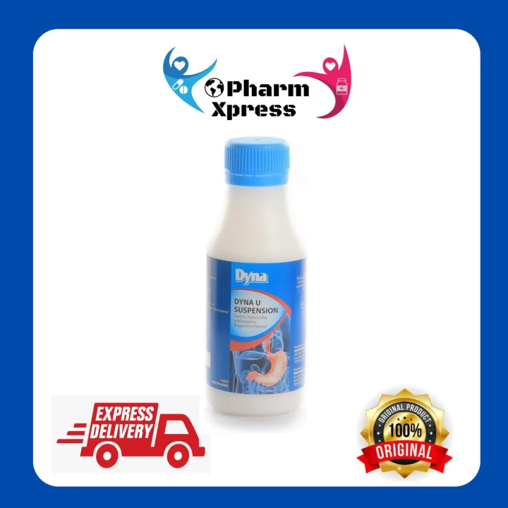 Dyna U Suspension 120ml (for gastric, heartburn)（FREE GIFT!)胃灼热，胃痛药 ...