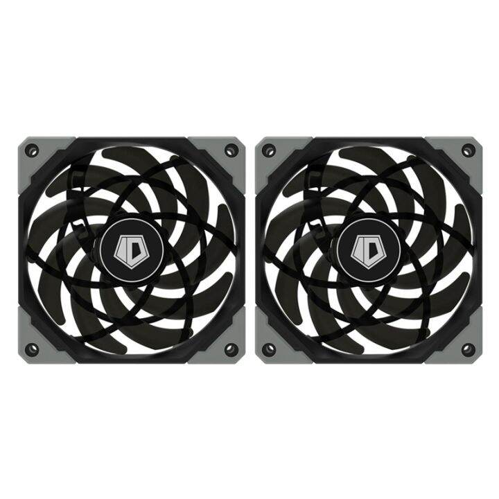 ID-COOLING 2X NO-12015-XT 120mm PWM Chassis Cooling Fan Ultra Slim ...