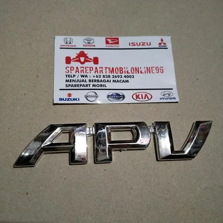Emblem Logo Tulisan Belakang APV Suzuki APV OEM MURAH | Lazada Indonesia