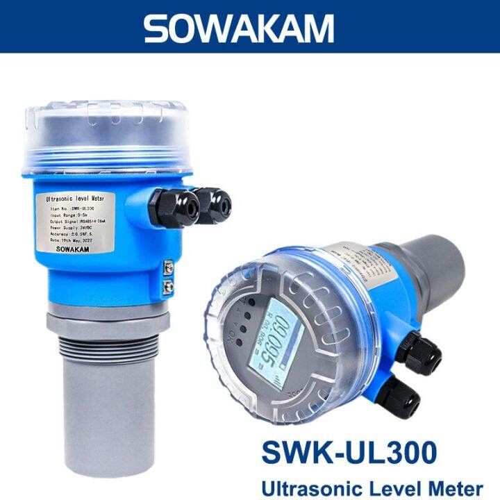 SWK-UL300 20M Range Ultrasonic Water Tank Level Meter Ultrasonic Level Sensor 4-20Ma RS485 ...