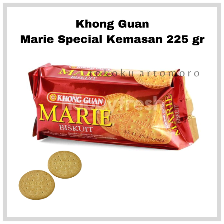 Khong Guan Biskuit Marie Spesial - Kemasan 225 gr - Roti Susu Marie | Lazada Indonesia