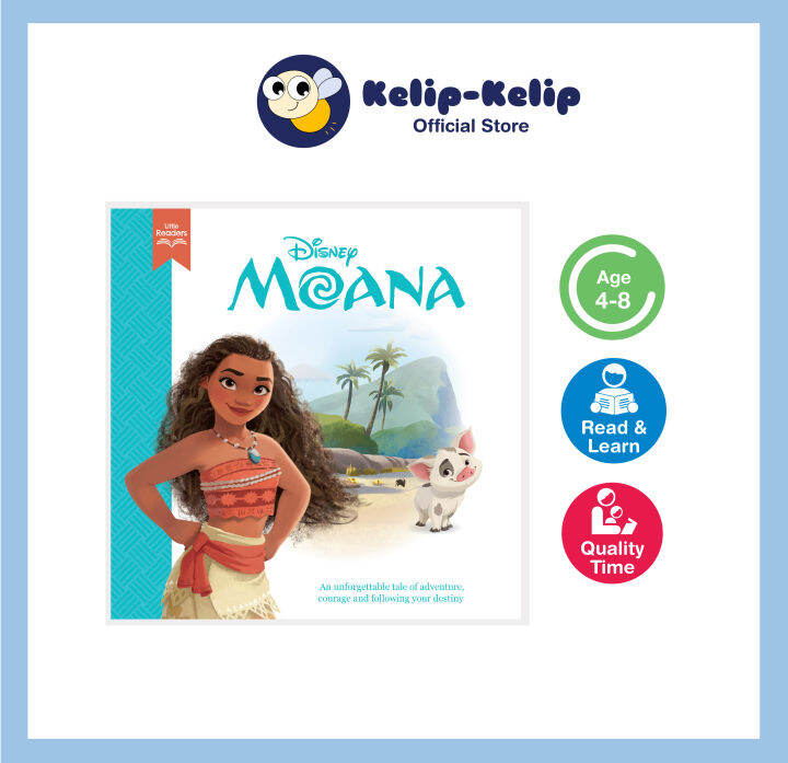 Disney Princess Moana Little Readers Hardcover Storybook With 28 Pages ...