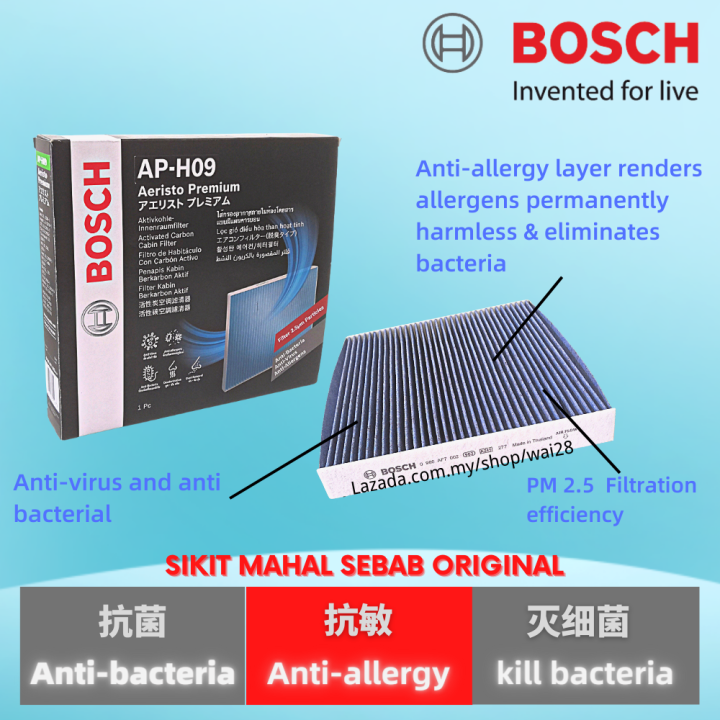 BOSCH Air Cond Cabin Filter Carbon filter Honda BR-V BRV Honda HR-V HRV ...