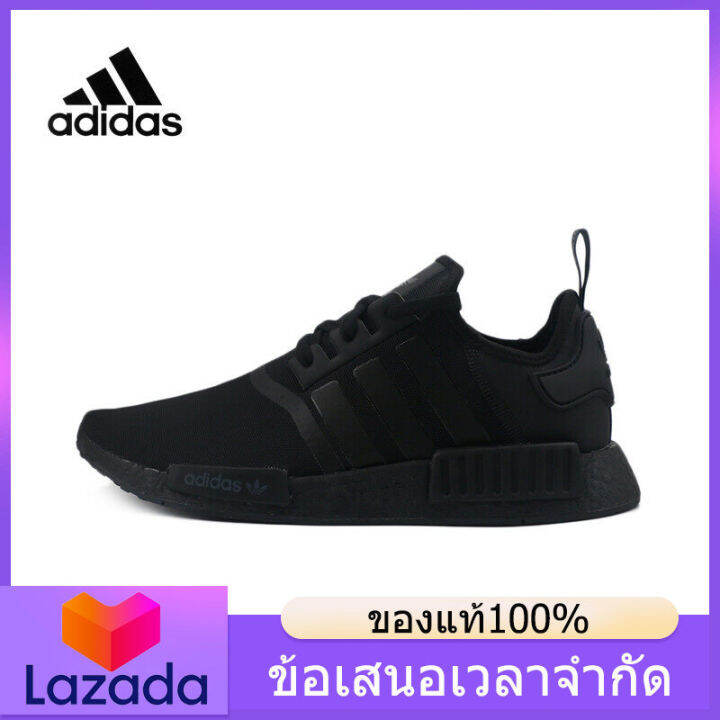 （ของแท้อย่างเป็นทางการ） ADIDAS NMD R1 Men's and Women's Sports Sneakers ...
