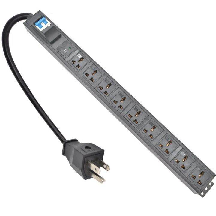 1.5U PDU Power Strip 9 Unit Universal Network Cabinet Rack Web Filter ...