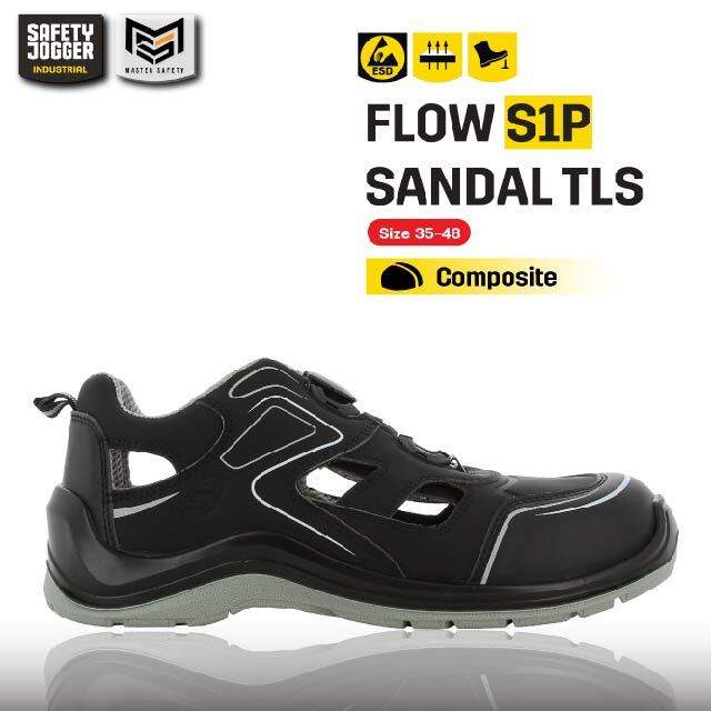 [ของแท้พร้อมส่ง] Safety Jogger รุ่น FLOW S1P SANDAL TLS รองเท้าเซฟตี้ ...